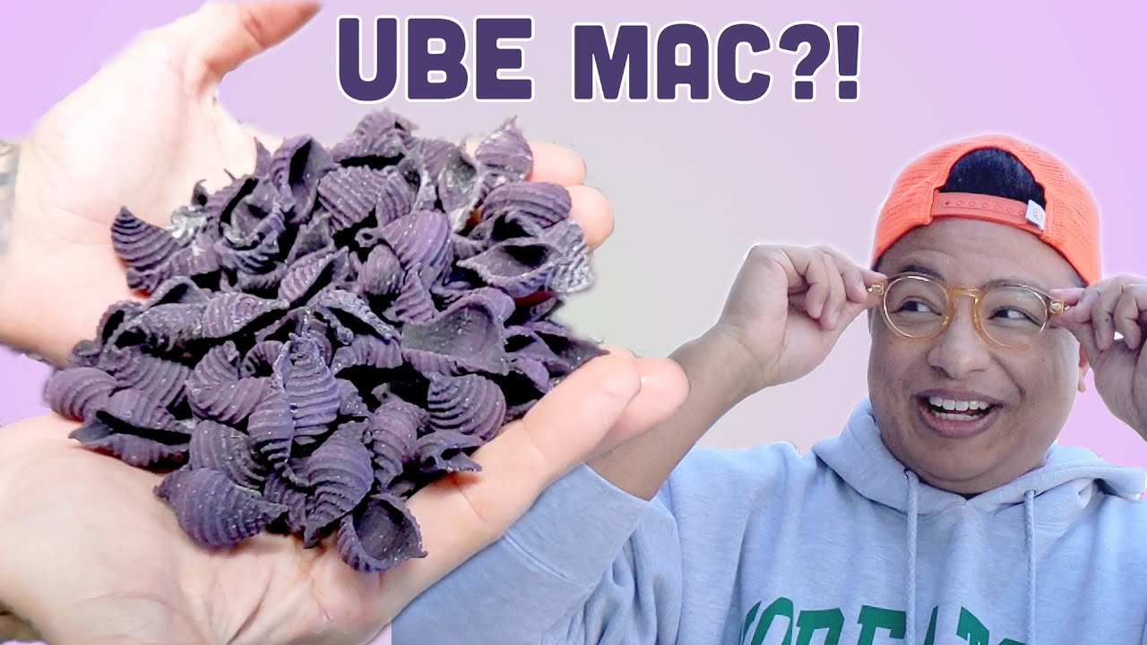 ULTRA PURPLE UBE PASTA w/ Mac and Cheese!! | News Bites - YouTube