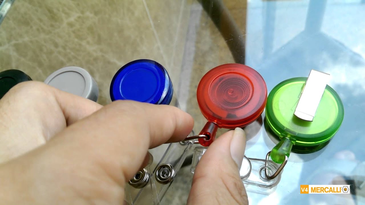 retractable yoyo badge reel www.lanyardgift.com - YouTube