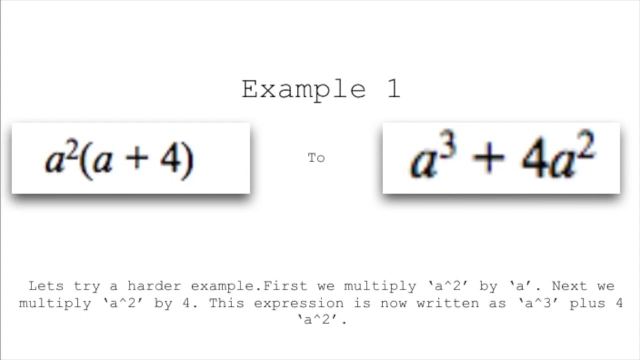 Factorising Algebraic Expressions by Taking out Common Algebraic ...