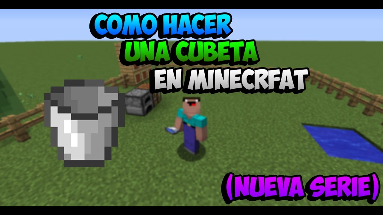 Como hacer una cubeta en minecraft - YouTube