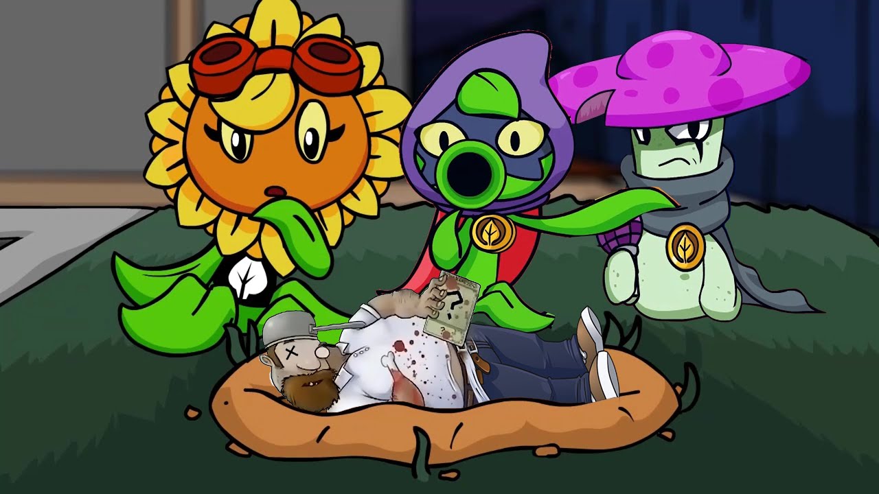 Plants vs Zombies Animation Heroes But Plants vs Zombies Replanted (FNF Animation) - YouTube