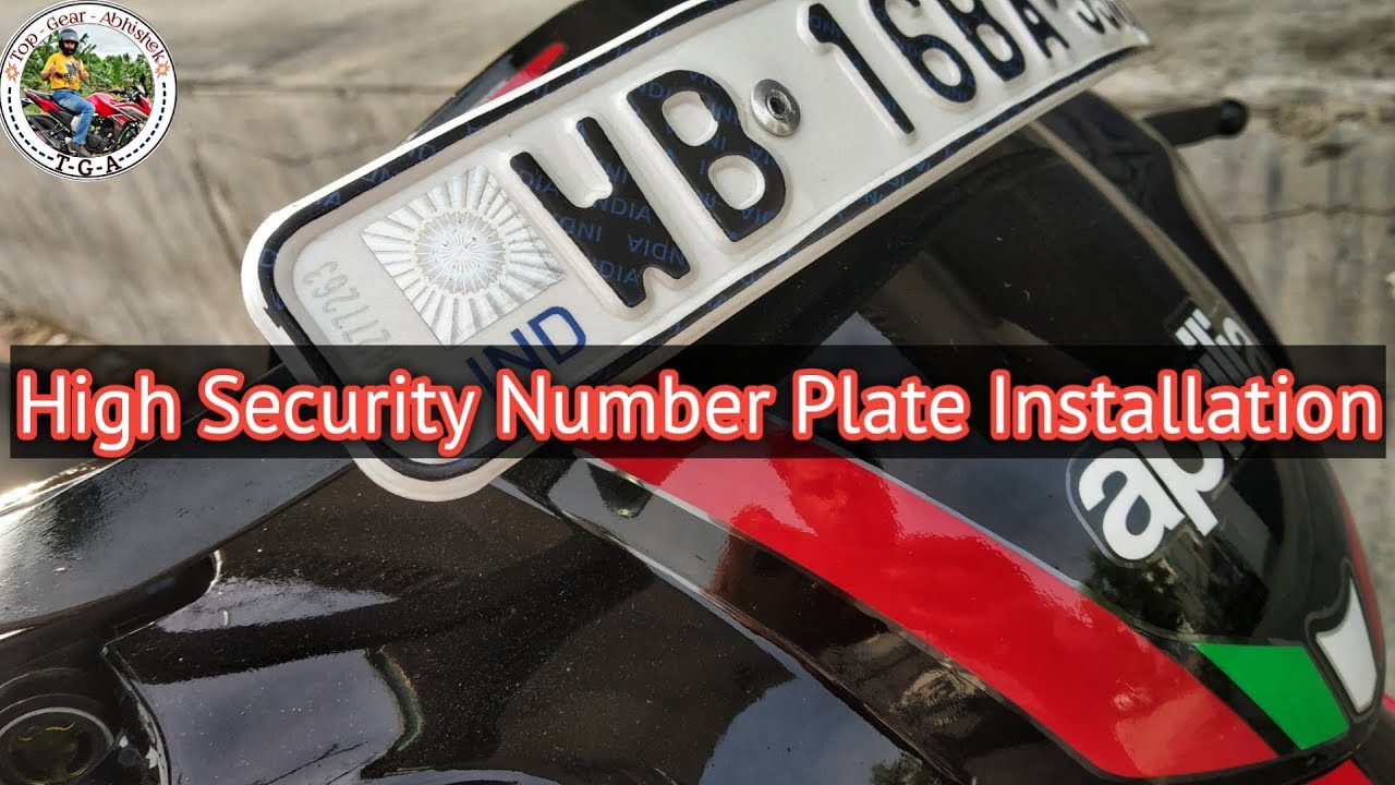 Aprilia SR 150 ABS Model | High Security Number Plate Installed - YouTube