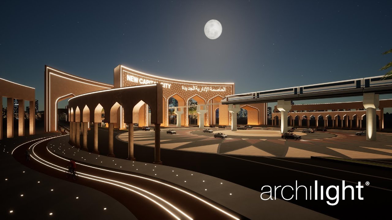Gates of the New Capital & Monorail in Egypt | 2021 - YouTube