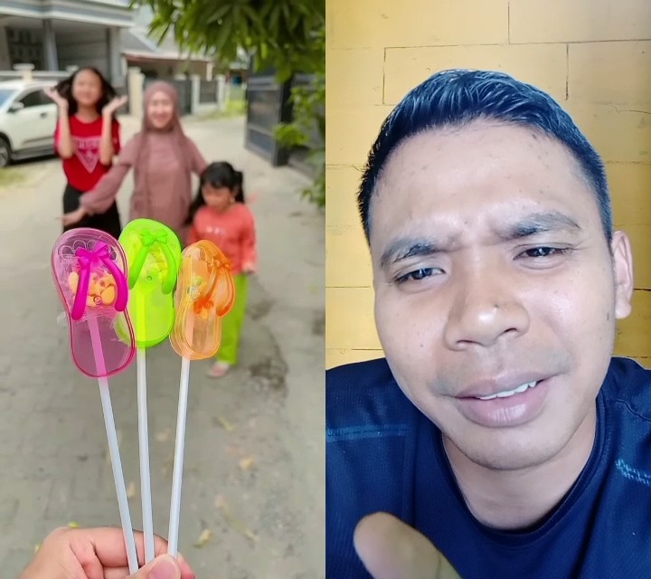 BAGI BAGI CANDY UNIK BENTUK SENDAL #candy #funny #mainananak - YouTube
