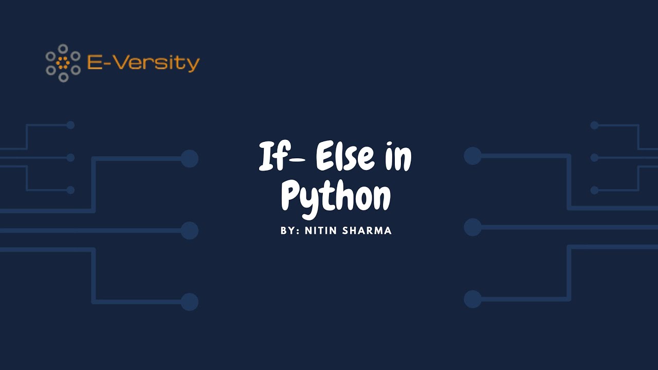 If Else In Python 5 If Then Else In Python Python Tutorial 2682
