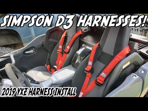 2019 YXZ1000R Harness Install | YXZ Harness Install | Simpson D3 ...