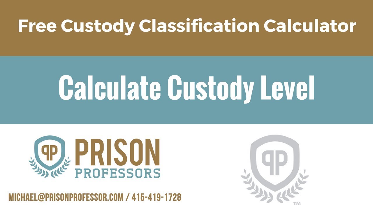 Calculate Bureau of Prisons Custody and Security Scores - YouTube