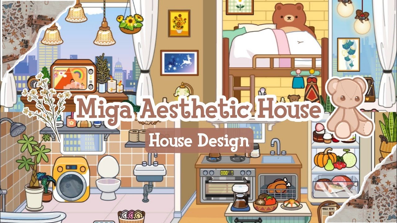 Miga World Aesthetic House Design 🍂🧺 | Miga Town | TocaBoca - YouTube
