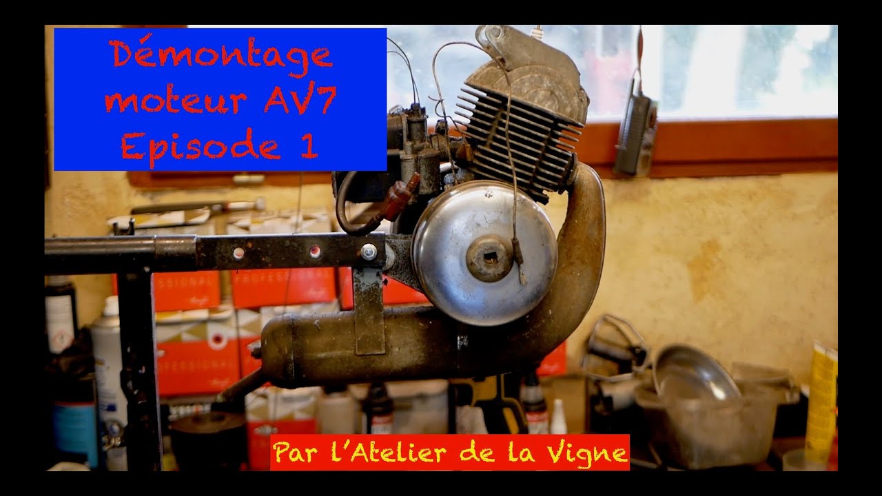 Motobécane : Démontage moteur AV7 - Episode 1 - YouTube
