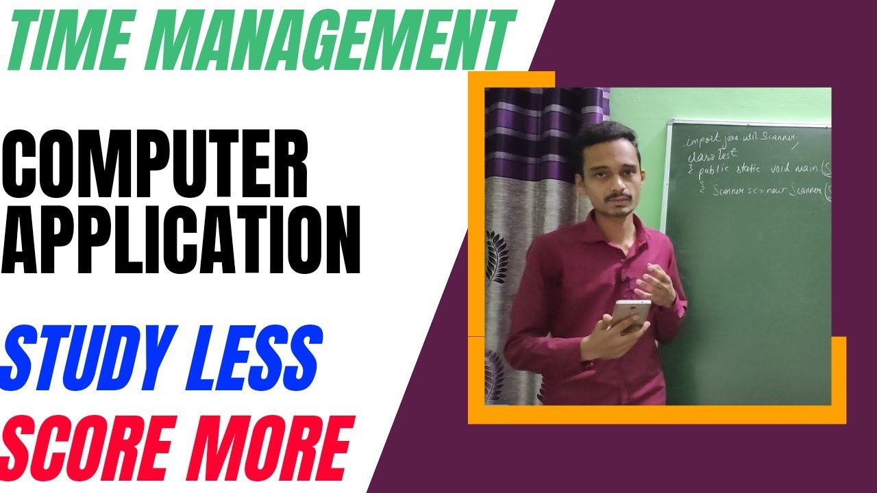 Time Management For Computer Application Class 10 Icse Java Youtube 5243