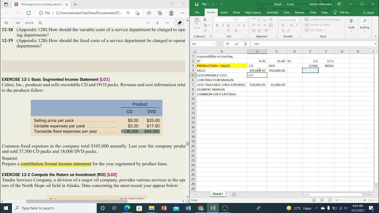 SEGMENT MARGIN : PERFORMANCE MEASUREMENT - YouTube