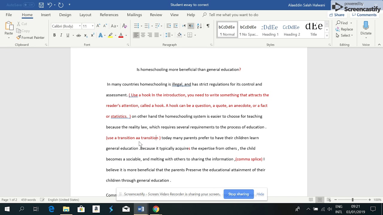 Writing feedback using phraseexpress - YouTube