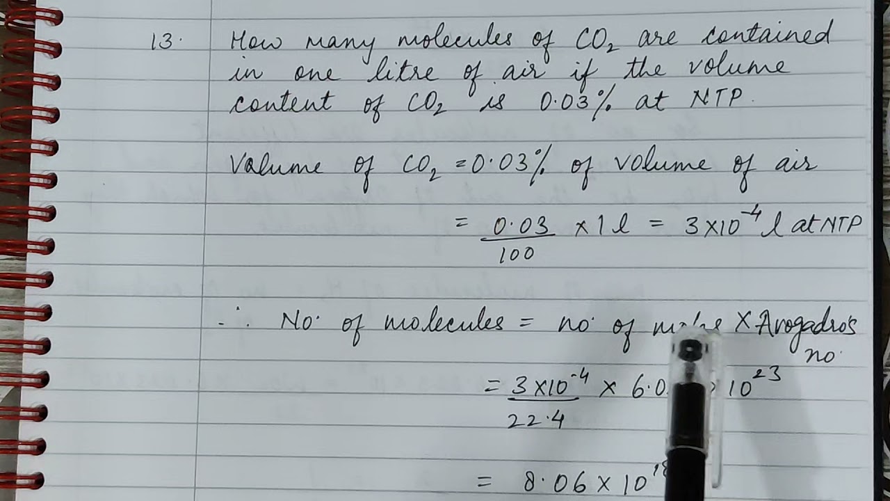 Q13 How Many Molecules Of CO2 Are Contained In One Liter Of Air YouTube q13-how-many-molecules-of-co2-are-contained-in-one-liter-of-air-youtube