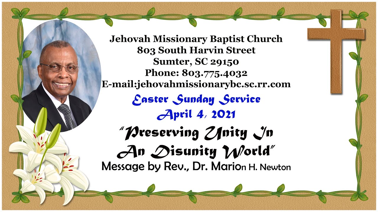 JMBC Online Worship Experience (April 4, 2021) - YouTube