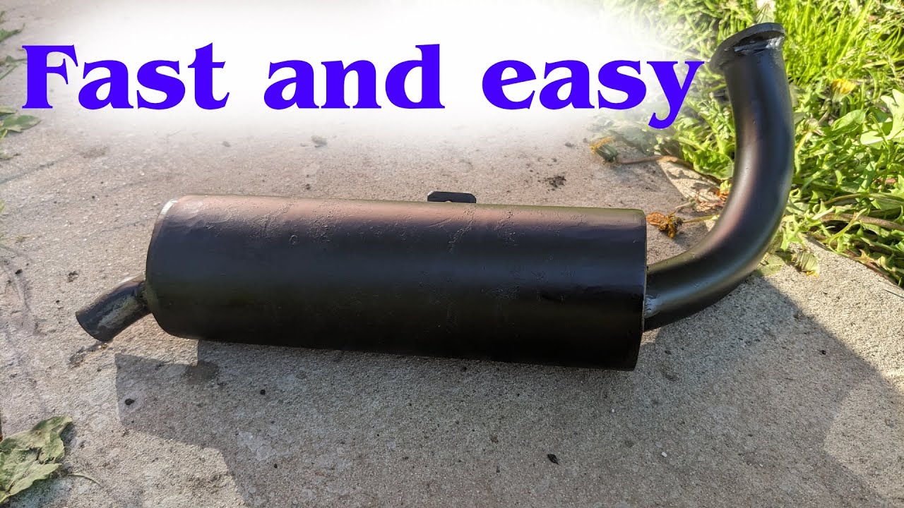 How to make an exhaust, muffler quickly and correctly - YouTube