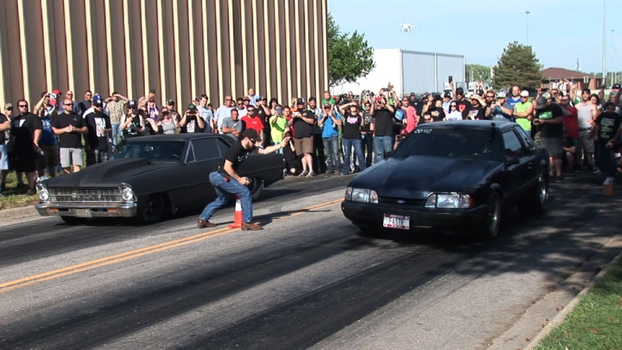 KILLER STREET RACE - Beater Bomb Stang -vs- TT LS Nova - YouTube