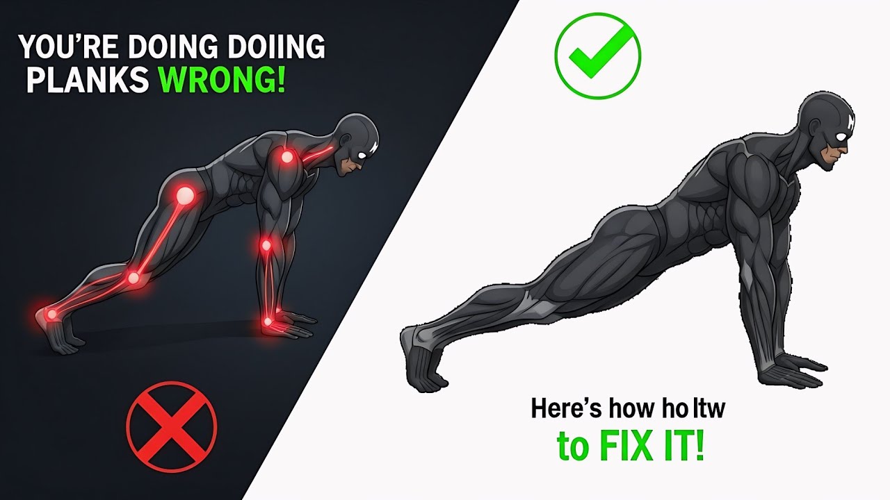 Stop Doing Planks Wrong! Fix Your Form in 60 Seconds | Perfect Plank ...