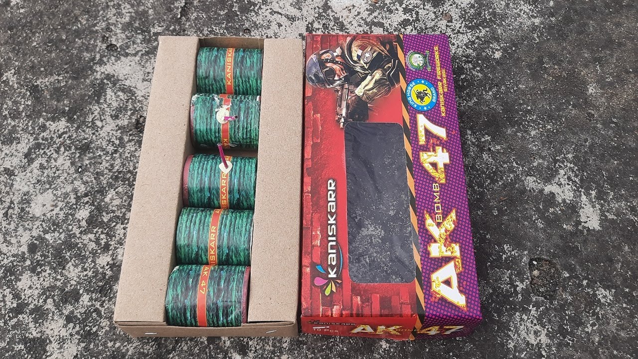 Kanishkar Fireworks | AK 47 - Bomb Testing 2022 | CRT Crackers Testing ...
