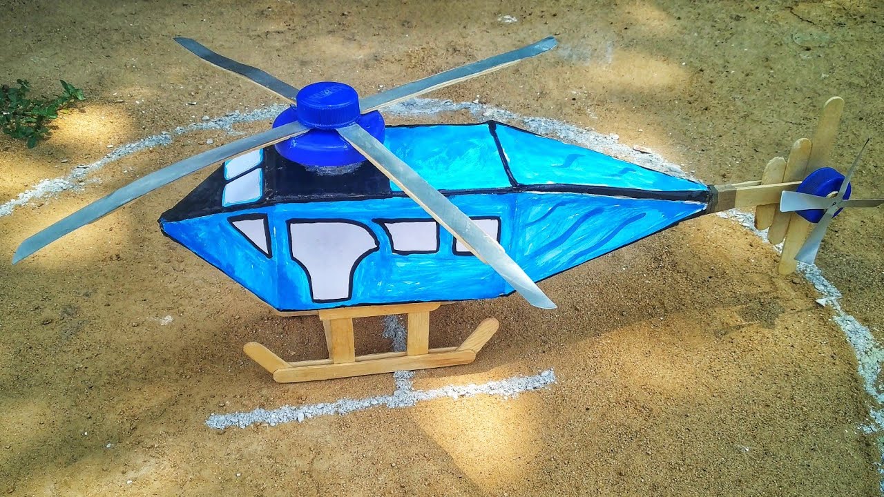 How to make beautiful looking helicopter for science project easily ...