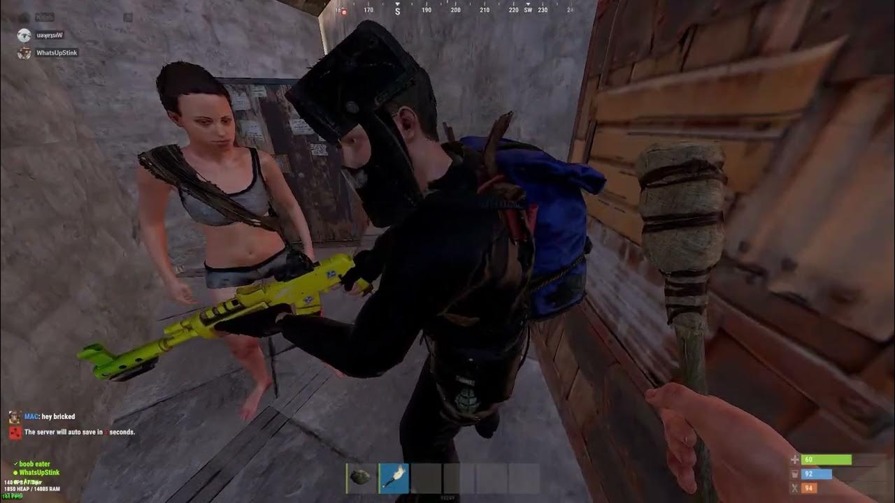 Rust kid geeks out for female - YouTube