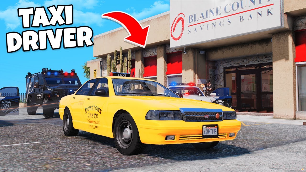 Taxi Driver Becomes BANK ROBBER in GTA 5 RP.. - YouTube