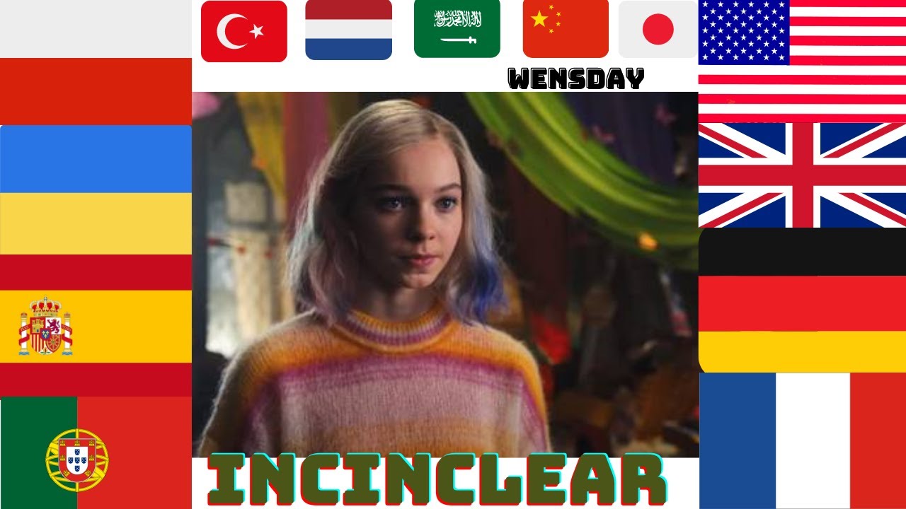 Wednesday, Inclinkir in different languages of the world! - YouTube