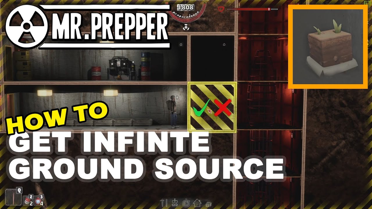 Mr. Prepper - Trick to get infinite ground source from your bunker only ...