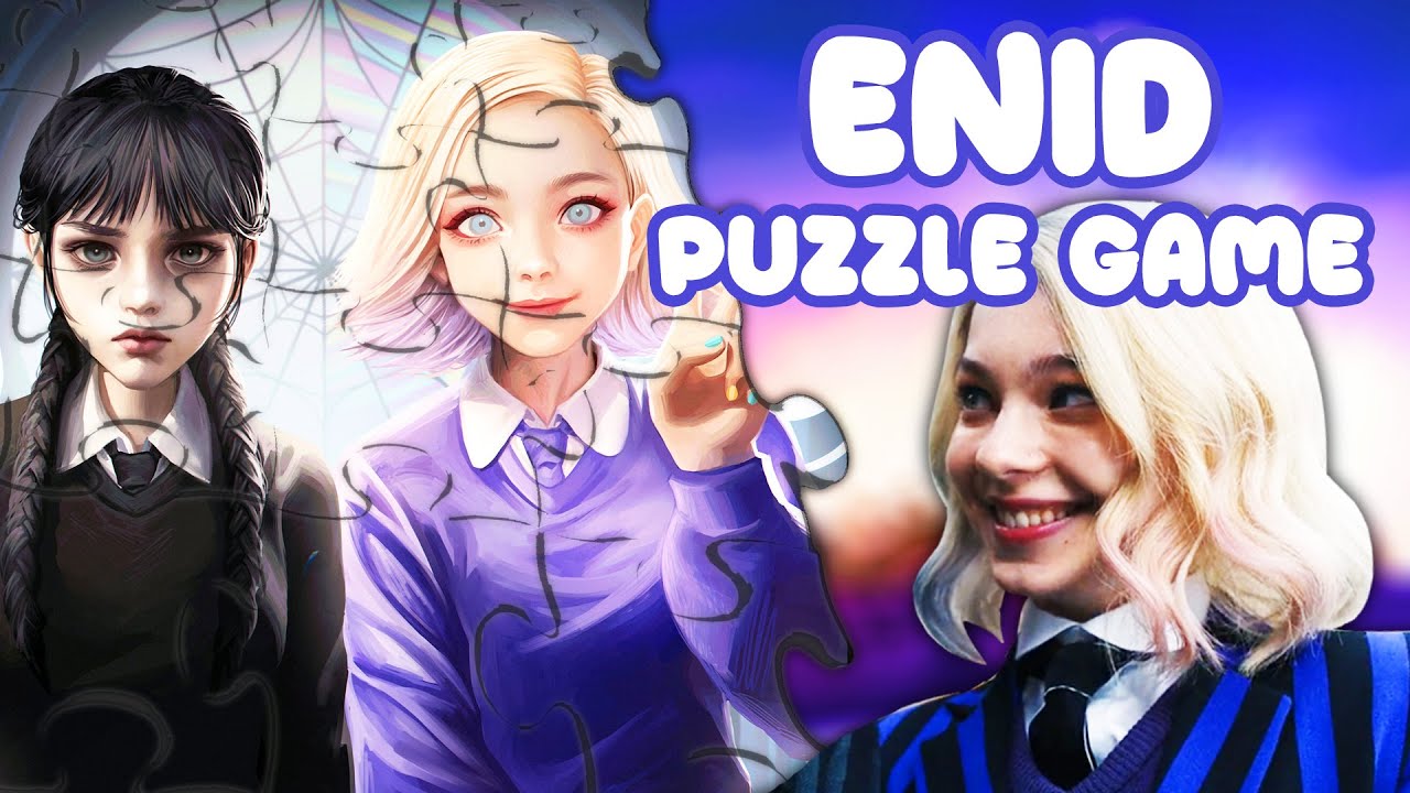 Enid Sinclair (Emma Myers) and Wednesday Addams in Puzzle Jigsaw Game ...