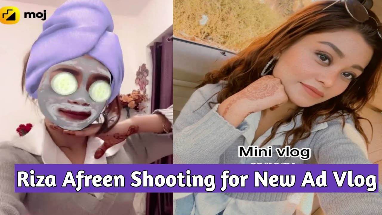 Riza Afreen Shooting For an Advertisement for Moj India & Releasing Mini Vlog - YouTube