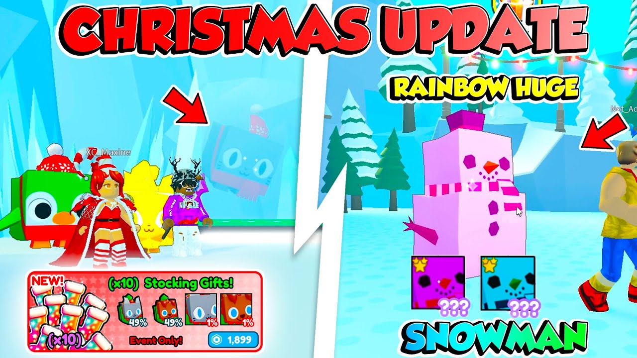 HUGE CHRISTMAS EVENT is Here in Pet Simulator X🎅New *RAINBOW* Huge ...
