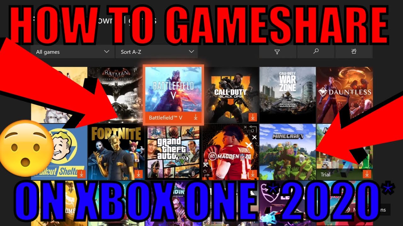 HOW TO GAMESHARE ON XBOX ONE - 2020 (EASY) - YouTube