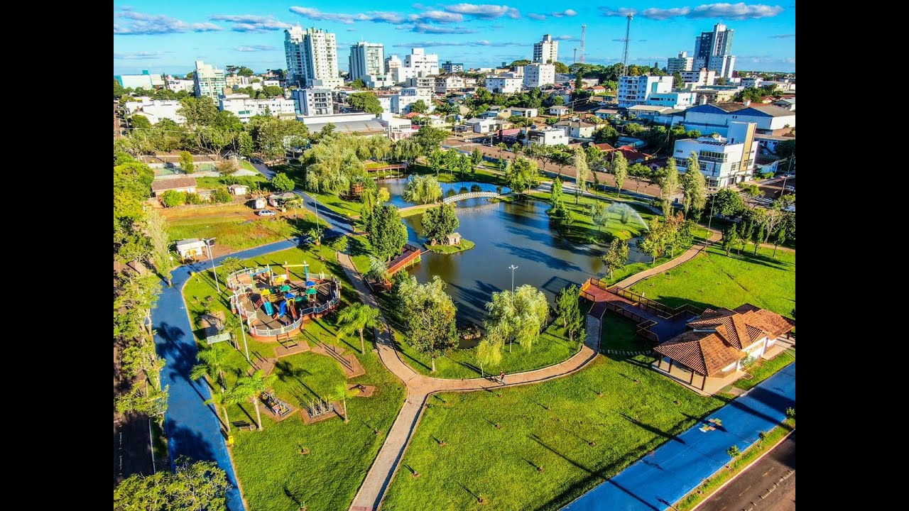 PRAÇA DO LAGO PINHALZINHO SC UM ESPETÁCULO DE BELEZA . - YouTube