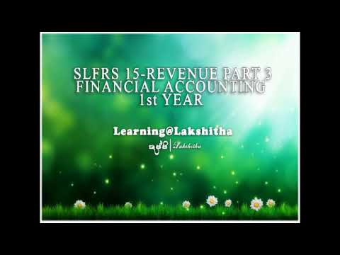 SLFRS 15 revenue part3 - YouTube
