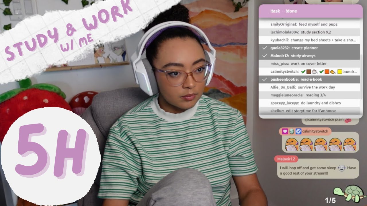 Study & Work with me for 5 hours to Hip Hop Jazz Lofi using the ...