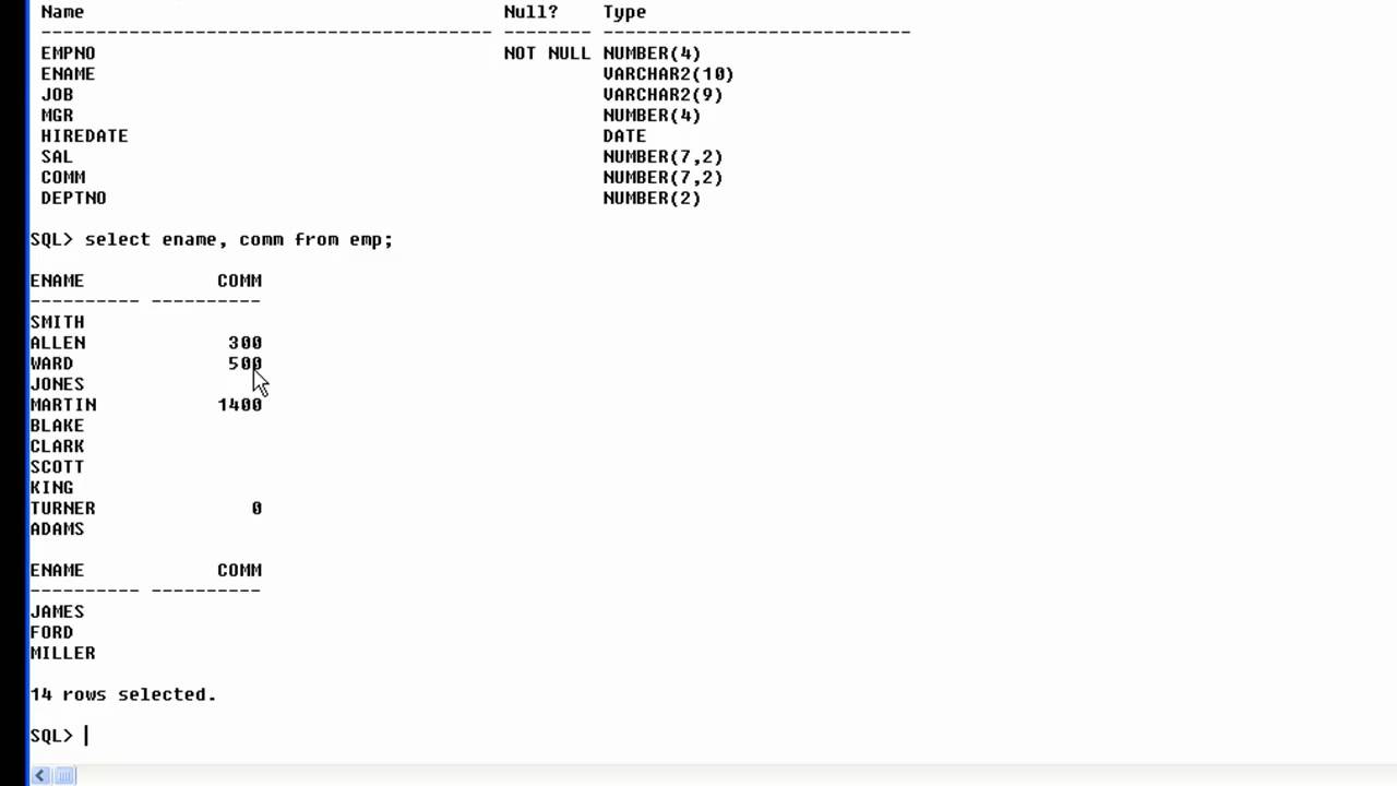 Sql Tutorials Null Values Youtube 5350