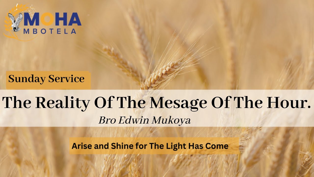 Message Of The Hour Assemblies - Mbotela Church 1st sep 2024 - YouTube
