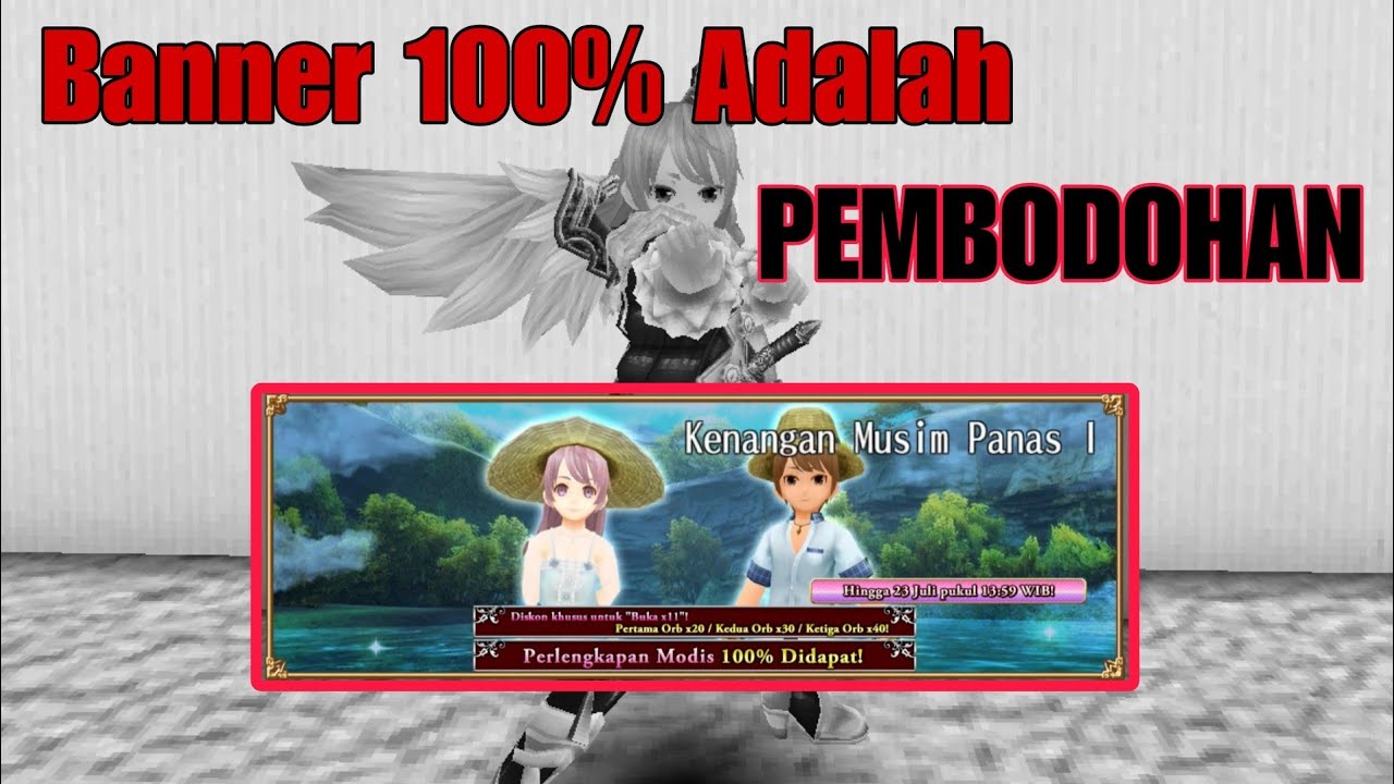Toram Online Gacha Limited Summer Fest Avatar Para Pecinta "FLAT IS ...
