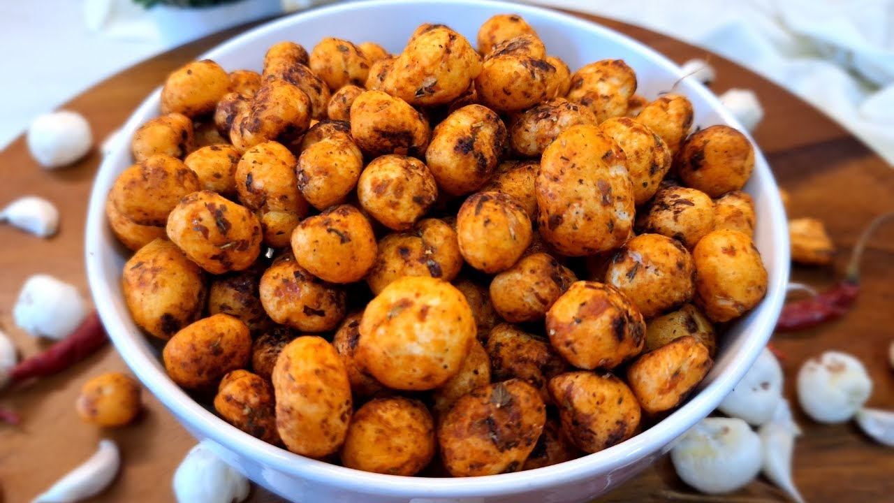 Chilli Garlic Makhana |Indo-Chinese Style Makhana Delight | Flavored ...