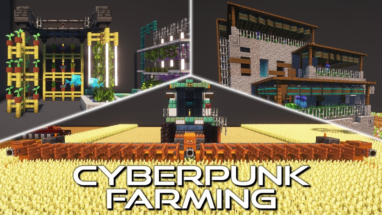 Cyberpunk FARM Ideas - Minecraft 1.20+ - YouTube