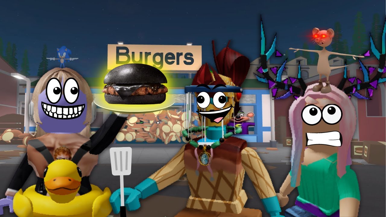 WE MADE BURGERS AT 3AM | Roblox Cook Burgers - YouTube