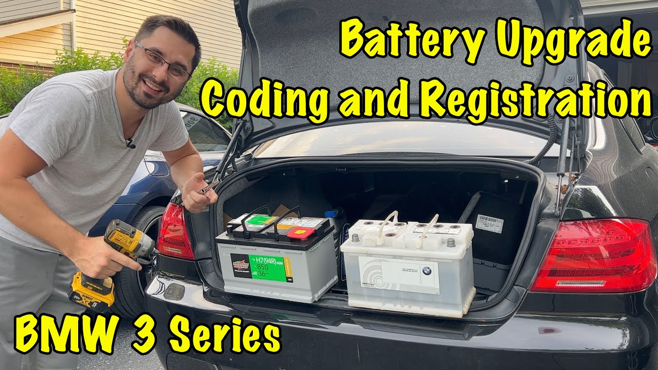BMW 3 Series (E90, E92) Battery Replacement, Coding and Registration - YouTube