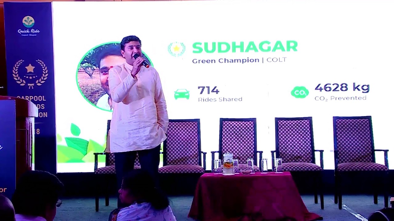 Mr Sudhagar from COLT shared his carpooling experience at Quick Ride ...