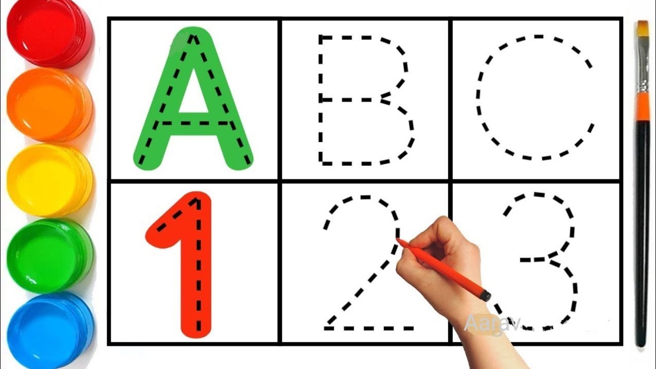 Learn Alphabets ABCD and Numbers counting|abcd rhymes, abcd| a to z ...
