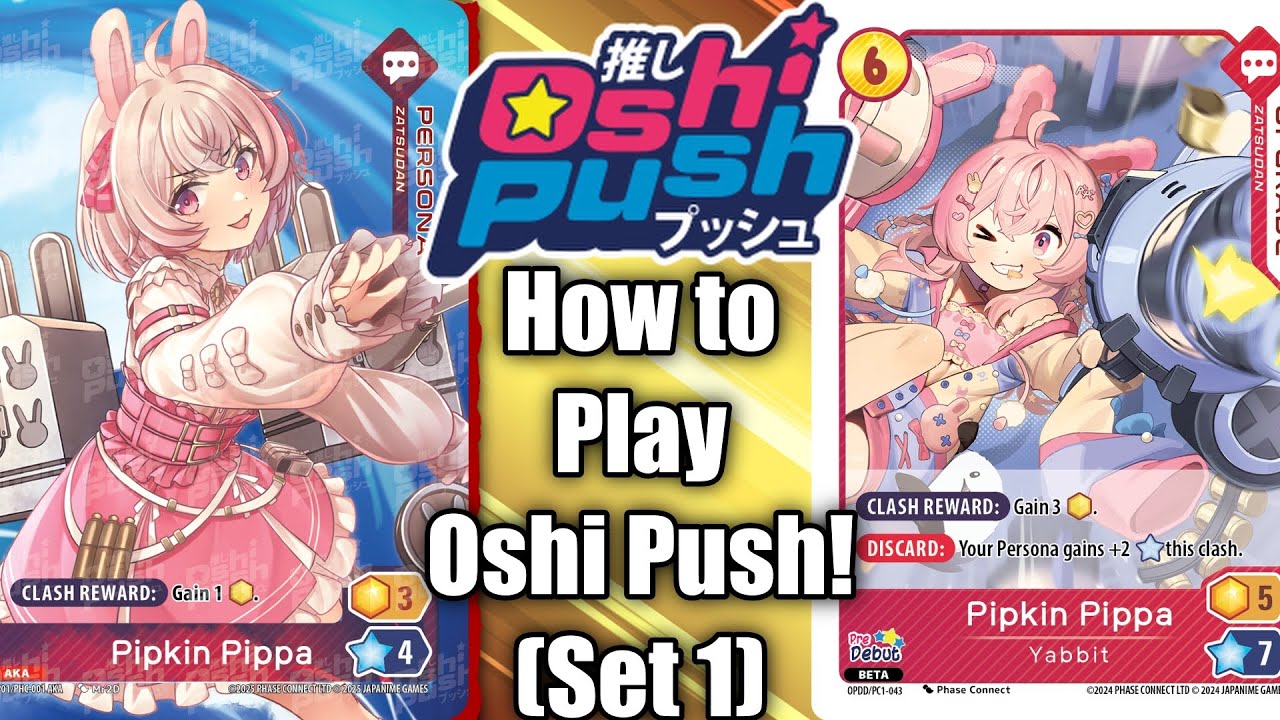 How to Play Oshi Push (Set 1 Release) With Deck Analysis. A Simply Splendid Vtuber TCG. - YouTube