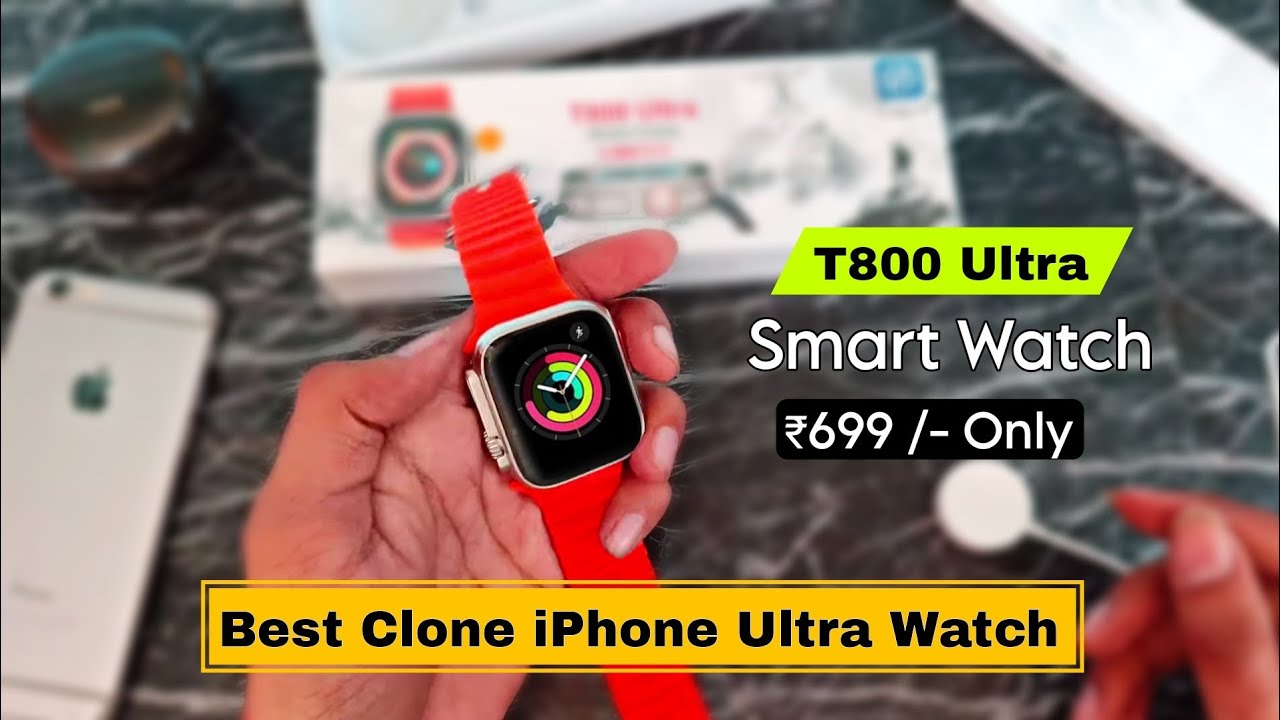 T800 Ultra Unboxing | Cheapest Apple Watch Ultra Clone 🤯🤯 | Ravitech ...