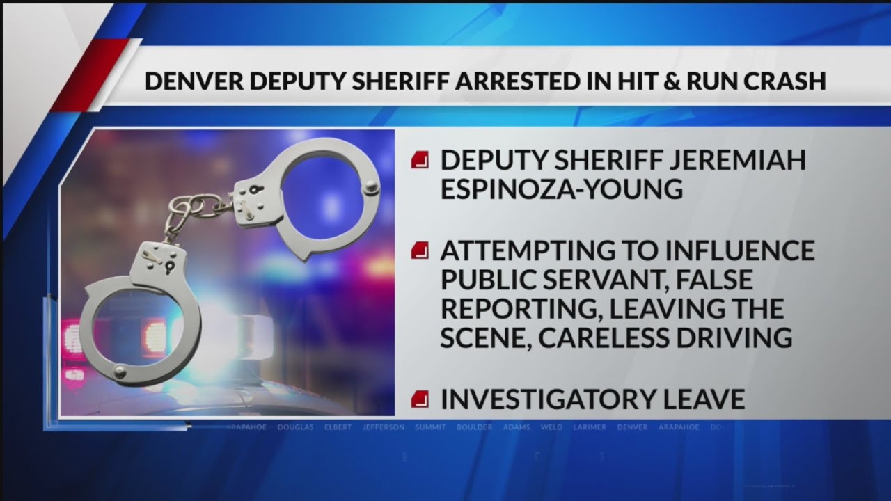 Denver deputy sheriff arrested in hit-and-run crash - YouTube