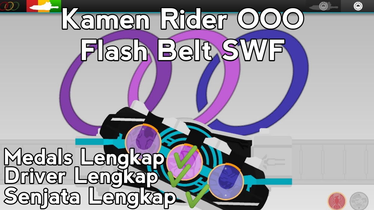 Kamen Rider OOO Flash Belt SWF - YouTube