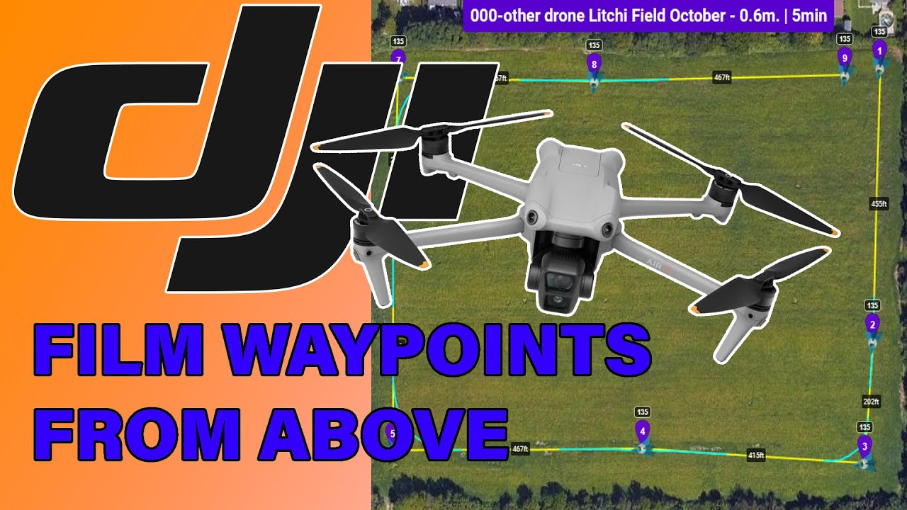 DJI Waypoints Flight Filmed From Above And How to! - YouTube