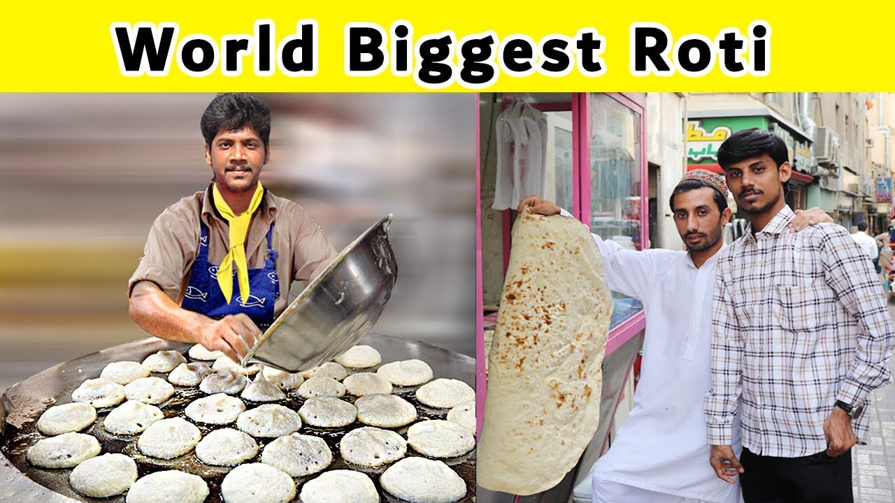 Street Food in Dubai Arabic Roti Making | First Junction Dubai Vlog ...