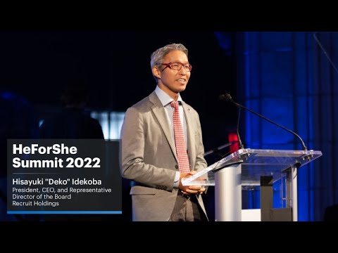 #HeforShe Summit 2022 | Hisayuki "Deko" Idekoba | Recruit Group - YouTube